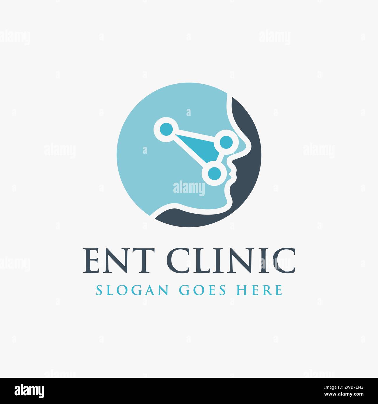 ENT Ear nose throat clinic logo icon vector Stock Vector Image & Art ...