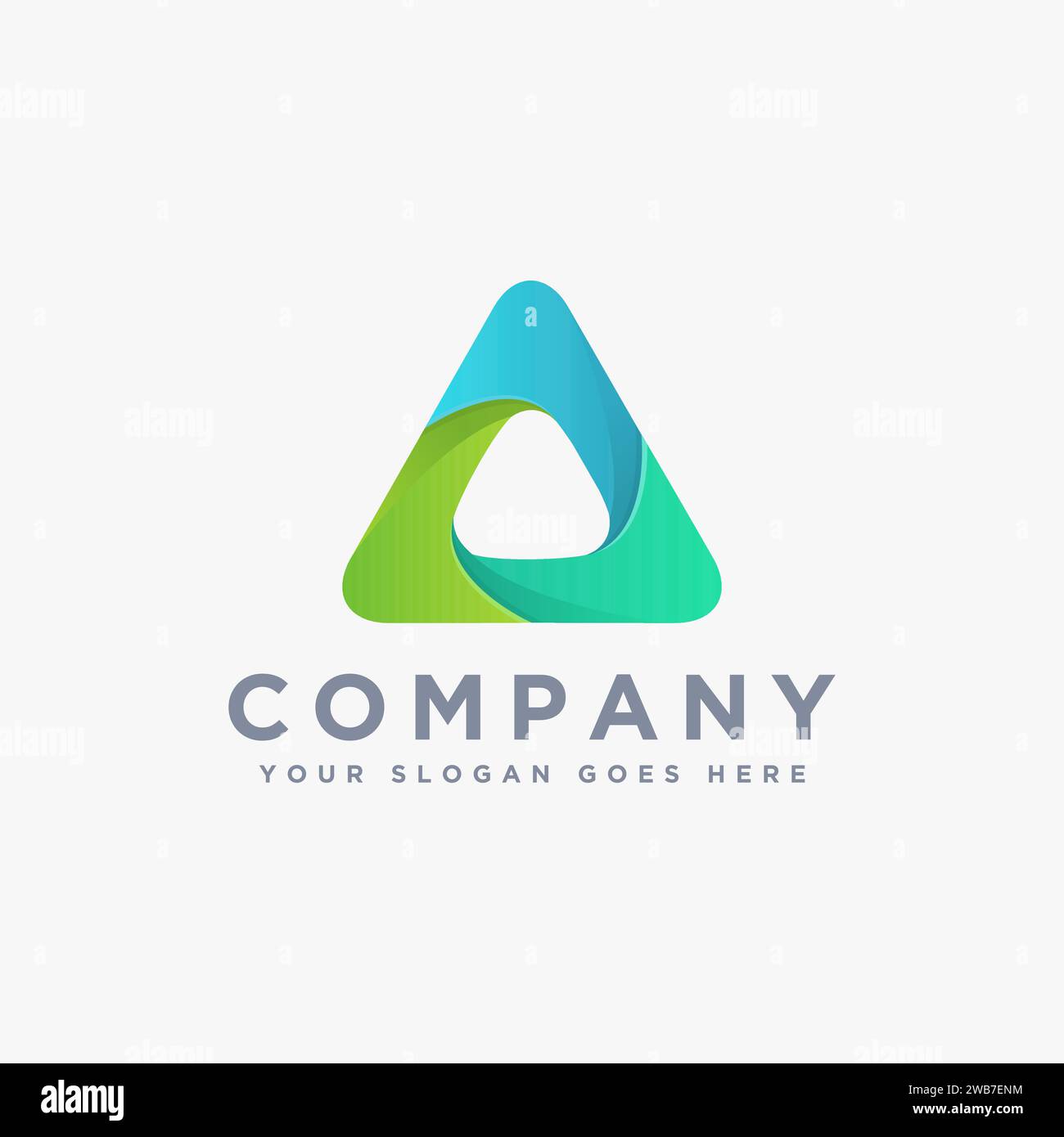 Abstract triangle logo hi-res stock photography and images - Alamy