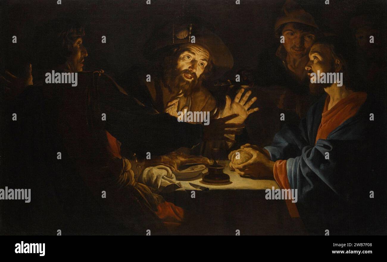 Matthias Stom - Supper at Emmaus Stock Photo - Alamy