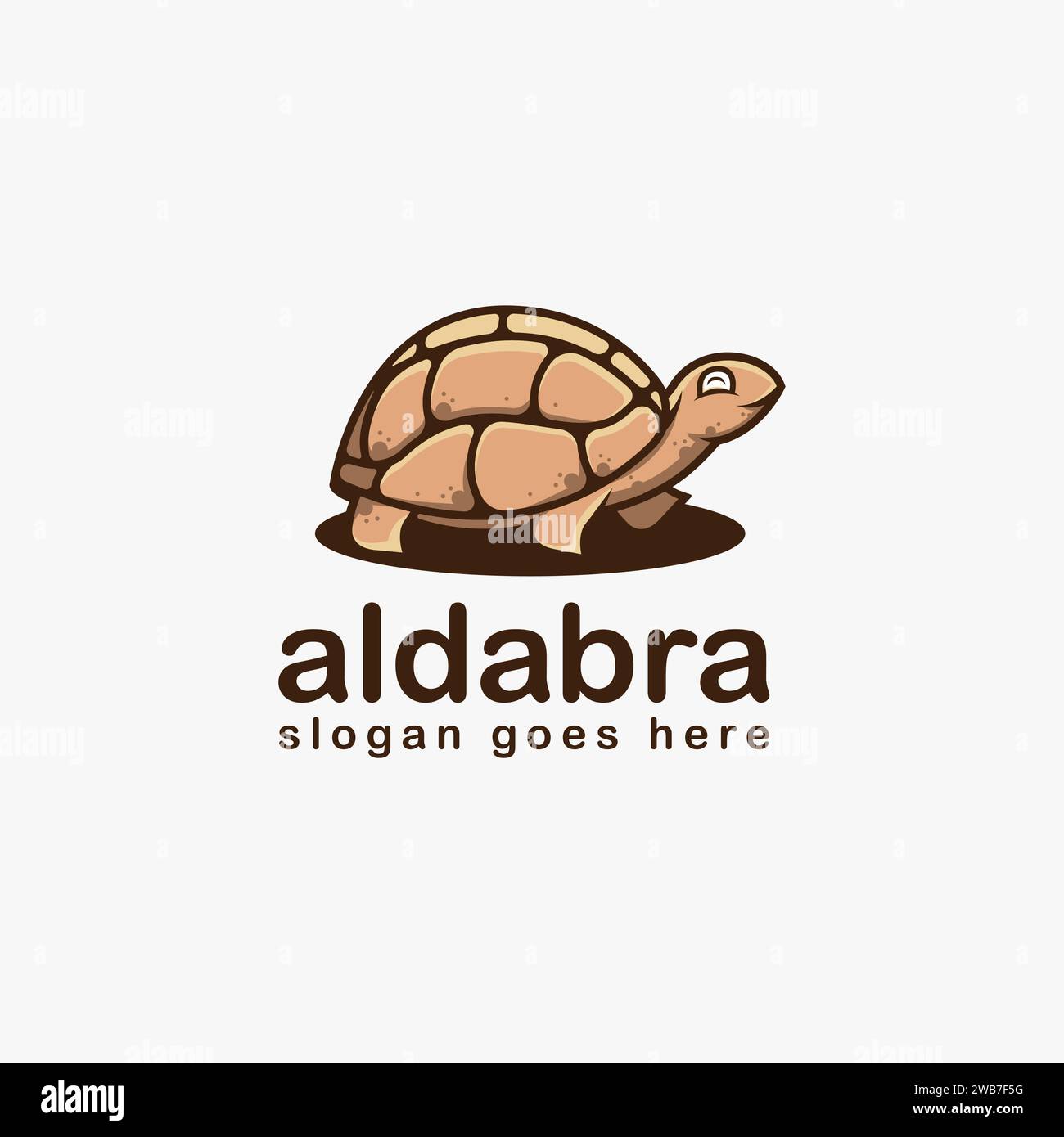 Aldabra Turtle cartoon mascot logo Stock Vector Image & Art - Alamy