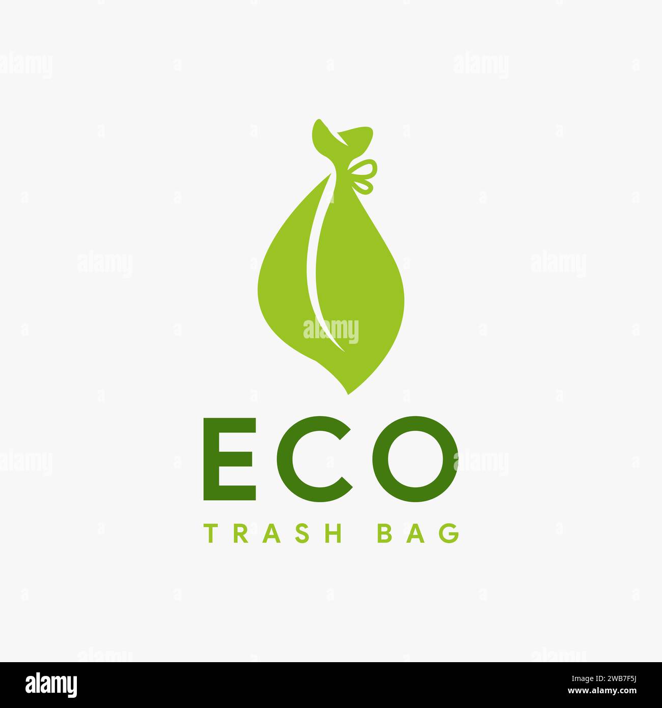 Eco leaf organic trash bag logo icon Stock Vector Image & Art - Alamy