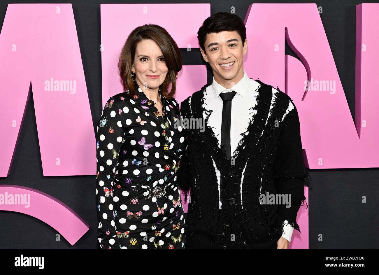 Tina Fey, left, and Kyle Hanagami attend the world premiere of "Mean ...