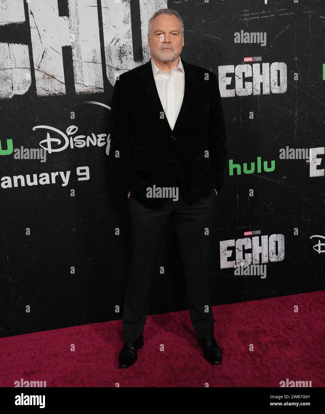 Los Angeles, USA. 10th Dec, 2023. Vincent D'Onofrio arrives at the Marvel Studios ECHO Launch ...