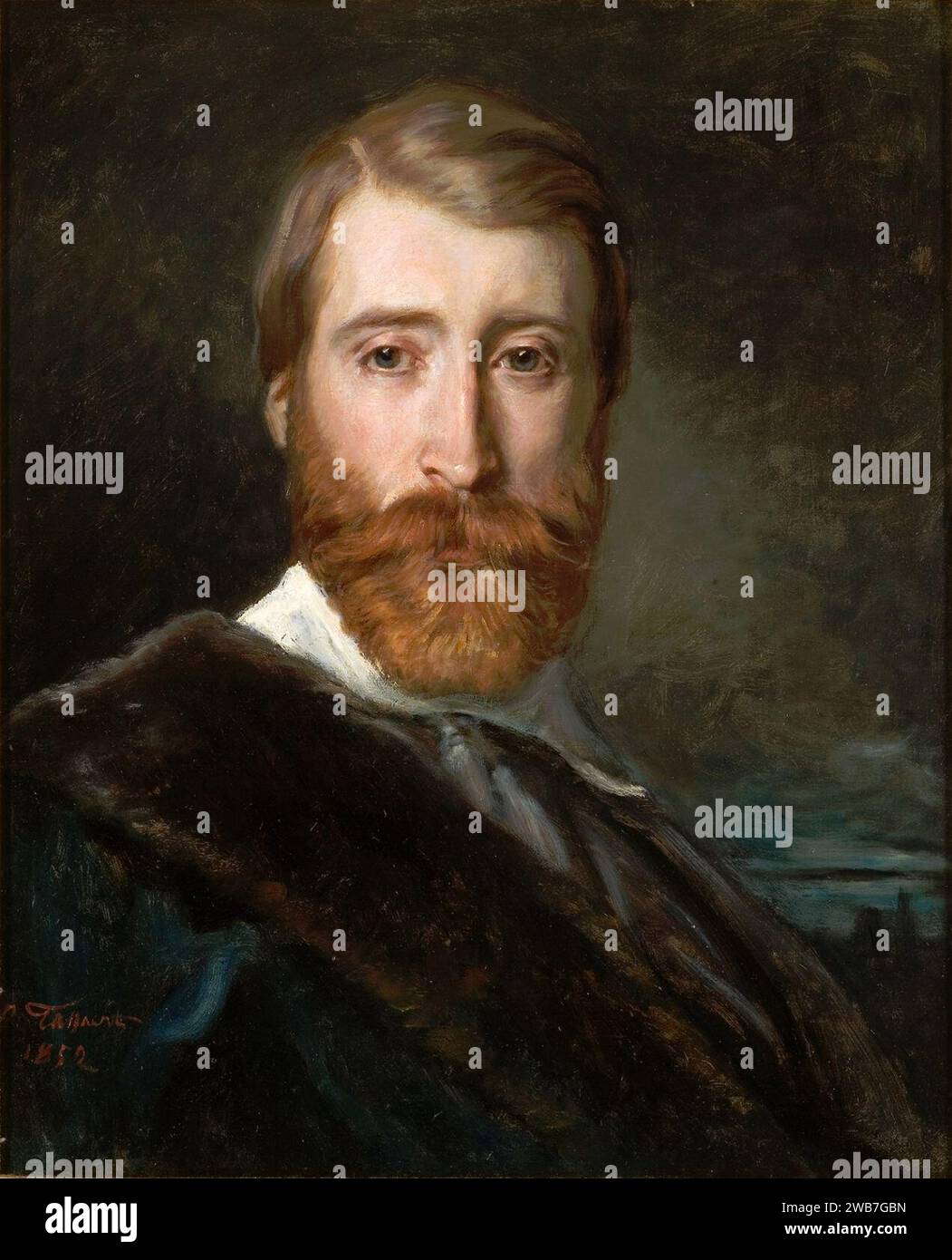 Octave Tassaert - Portrait of Alfred Bruyas at home Stock Photo - Alamy