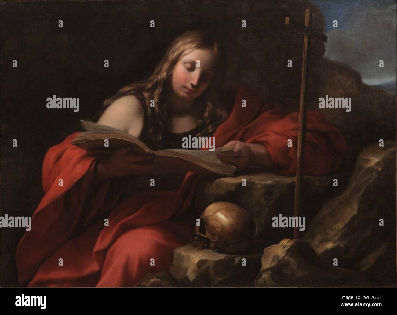 Onorio Marinari - The Penitent Magdalene Stock Photo - Alamy