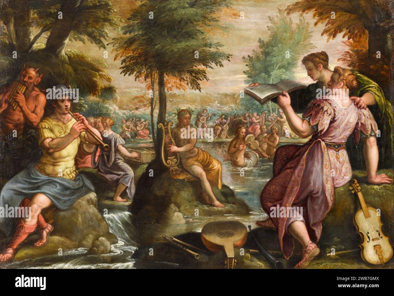 Apollo and muses on mount parnassus hi-res stock photography and images ...