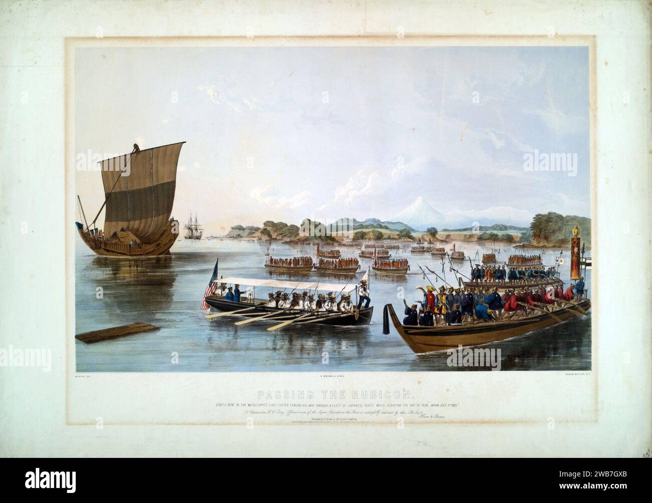 Passing the Rubicon by Wilhelm Heine Stock Photo - Alamy