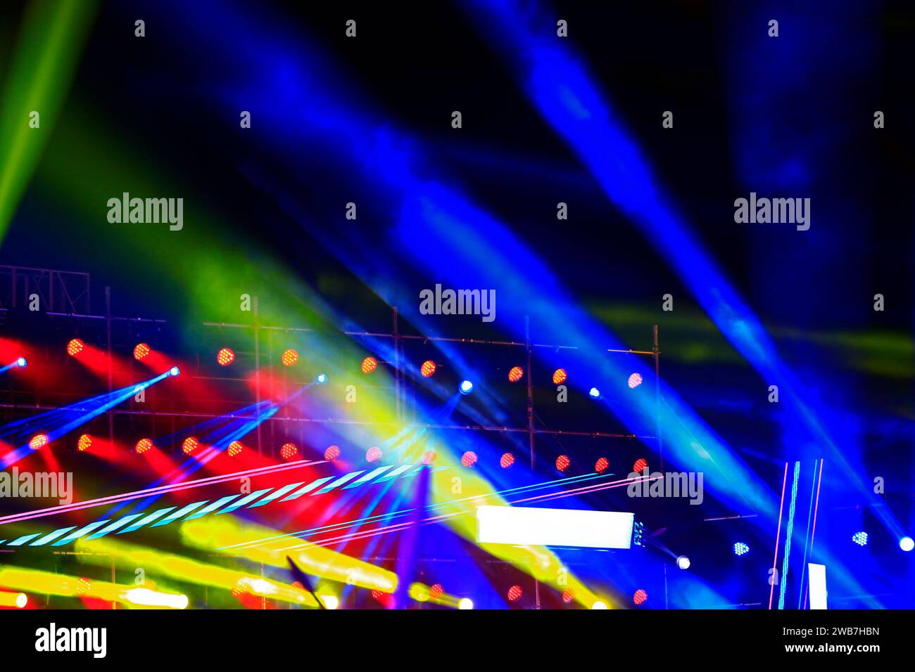 Stage lighting effect in the dark, close-up pictures Stock Photo - Alamy
