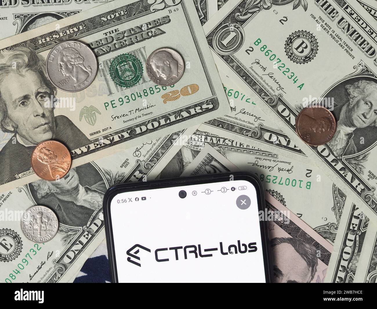 Germany. 09th Jan, 2024. In this photo illustration, a CTRL-labs ...