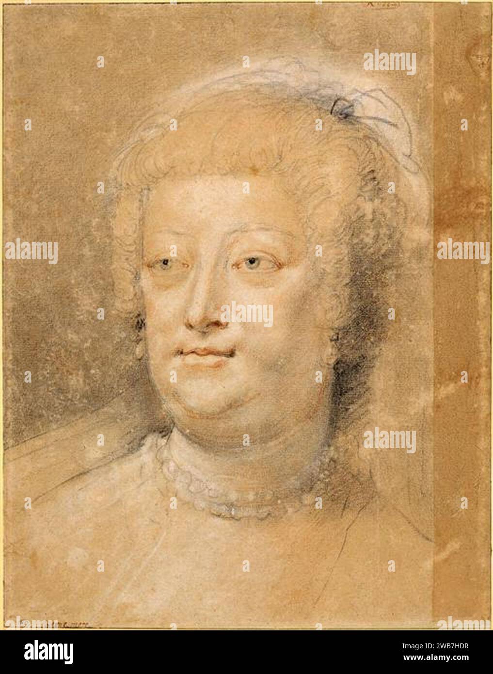 Peter Paul Rubens - Portrait of Maria de' Medici Stock Photo - Alamy