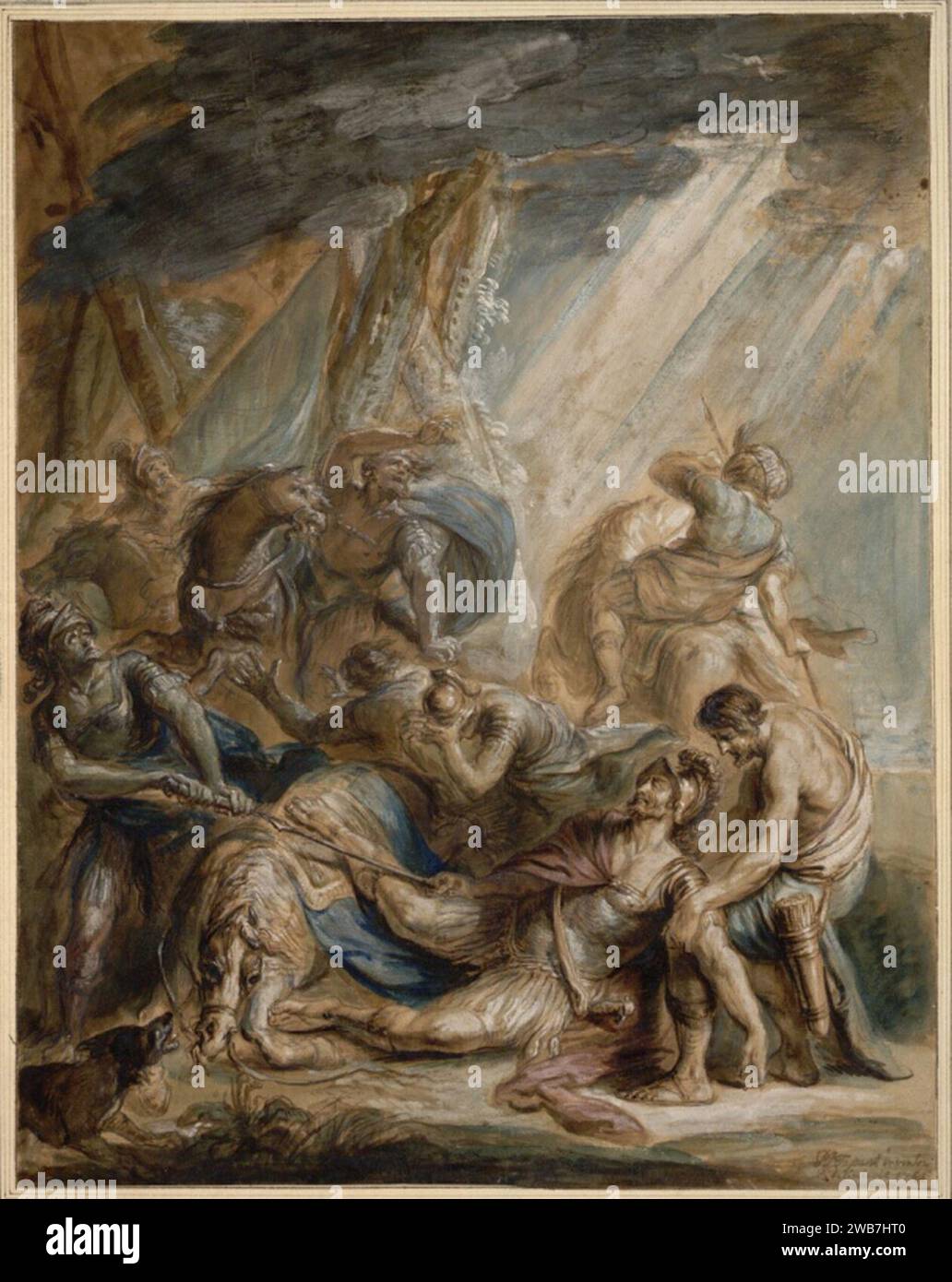 Philip Joseph Tassaert - Conversion of Saint Paul Stock Photo - Alamy