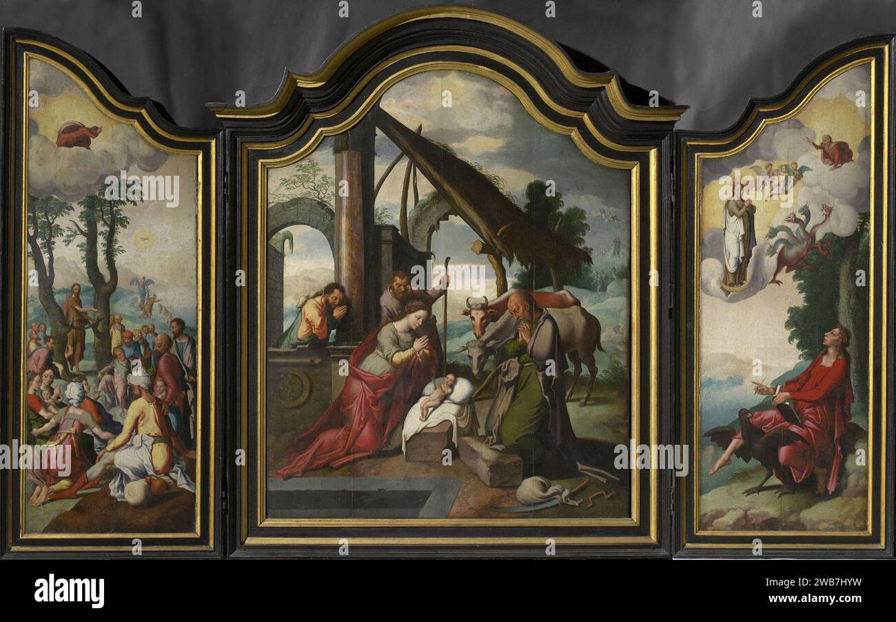 Pieter Aertsen - Triptych of the Adoration of the Shepherds Stock Photo - Alamy
