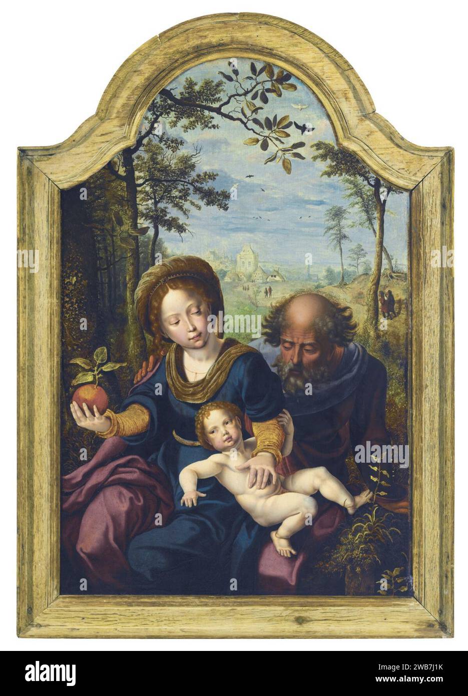 Pieter Coecke van Aelst - The Rest on the Flight into Egypt Stock Photo - Alamy