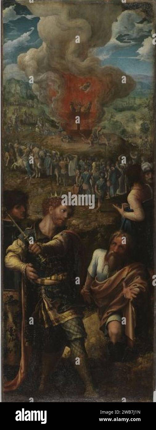 Pieter Coecke van Aelst - Three young men in a furnace Stock Photo - Alamy