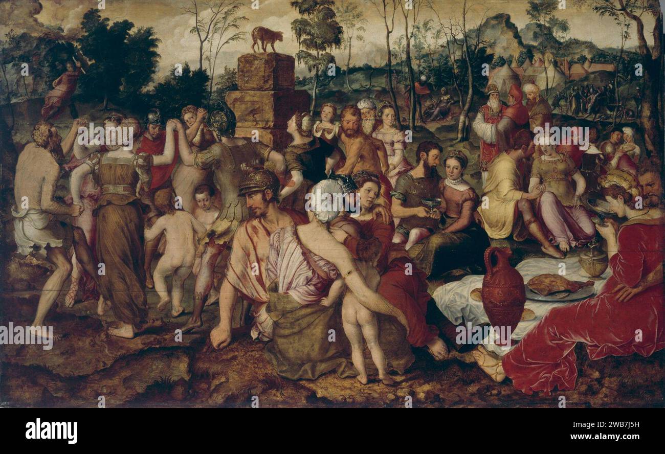 Pieter Pourbus - The Golden Calf Stock Photo - Alamy