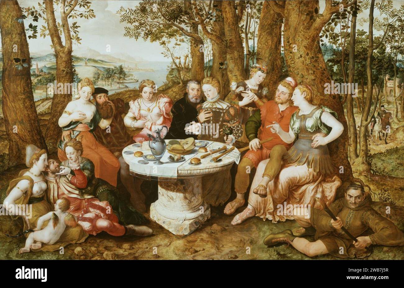 Pieter Pourbus - Allegory of true love Stock Photo - Alamy