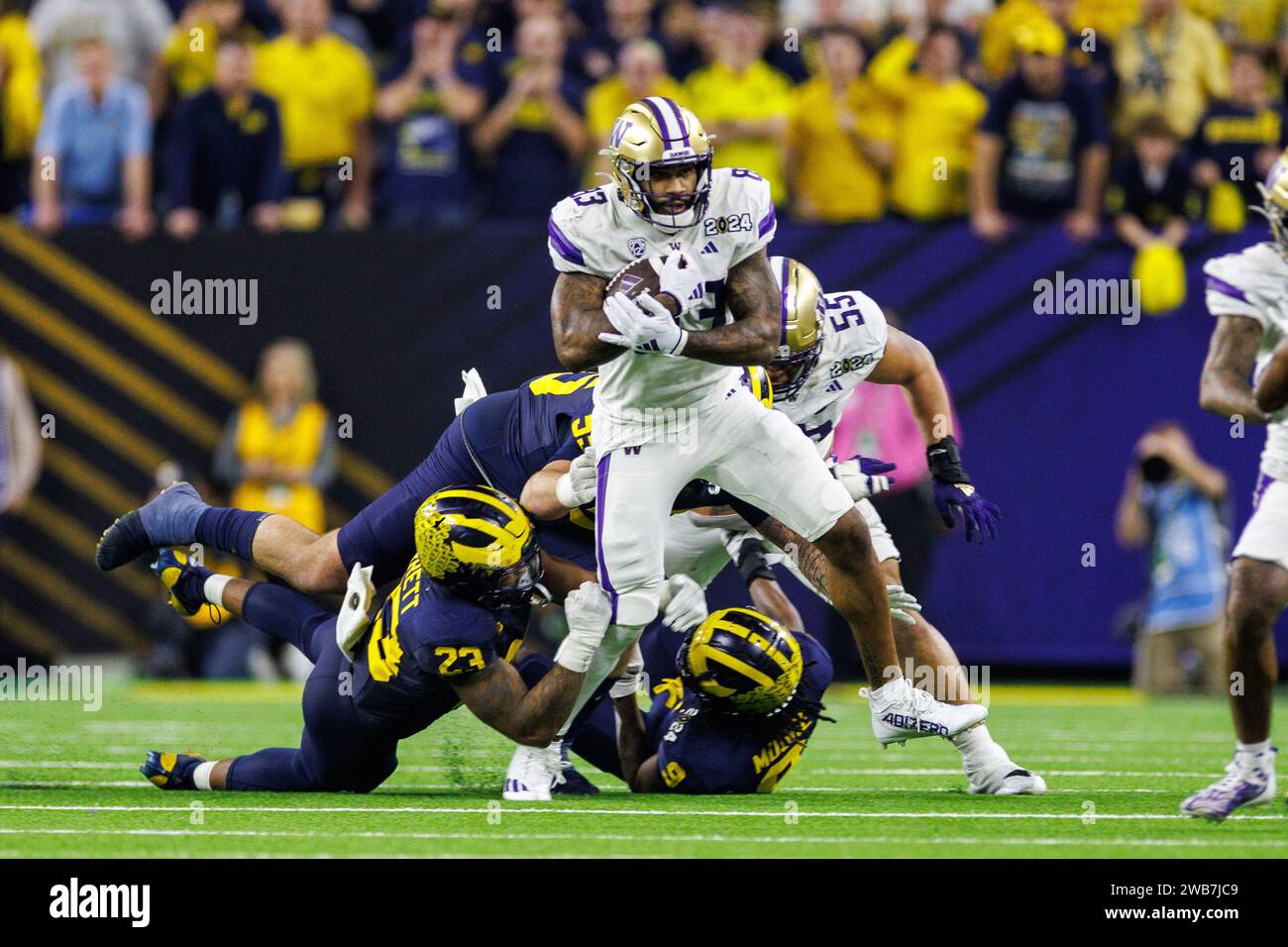 Houston, Texas, USA. 08th Jan, 2024. Washington tight end Devin Culp ...