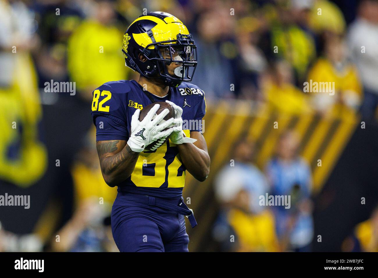 Houston, Texas, USA. 08th Jan, 2024. Michigan wide receiver Semaj ...