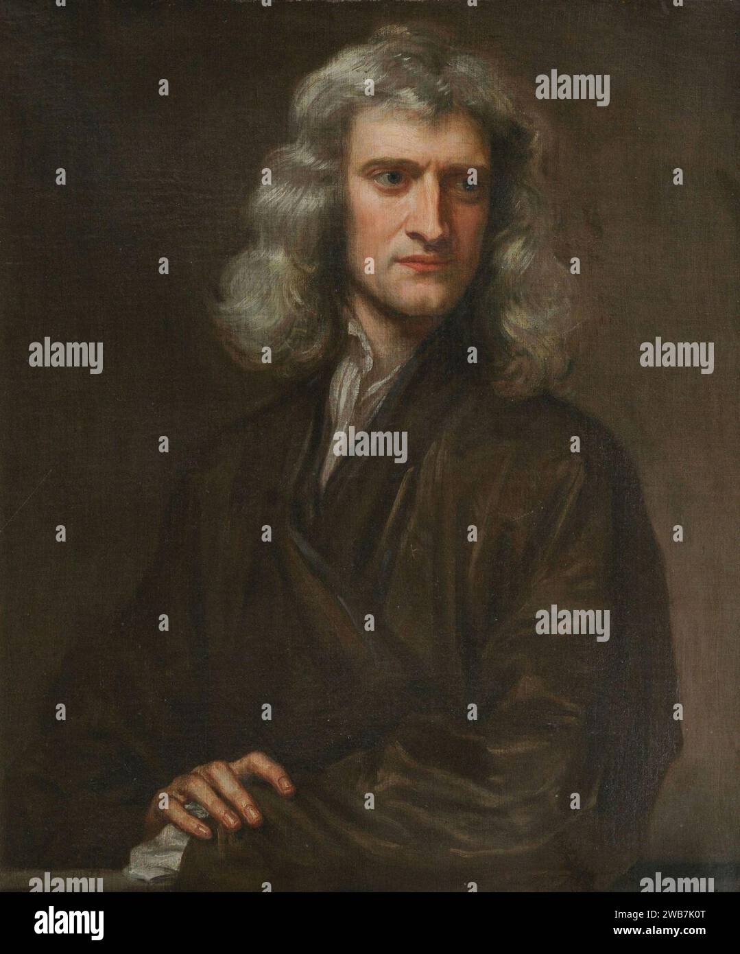 Portrait of Sir Isaac Newton, 1689 Stock Photo - Alamy