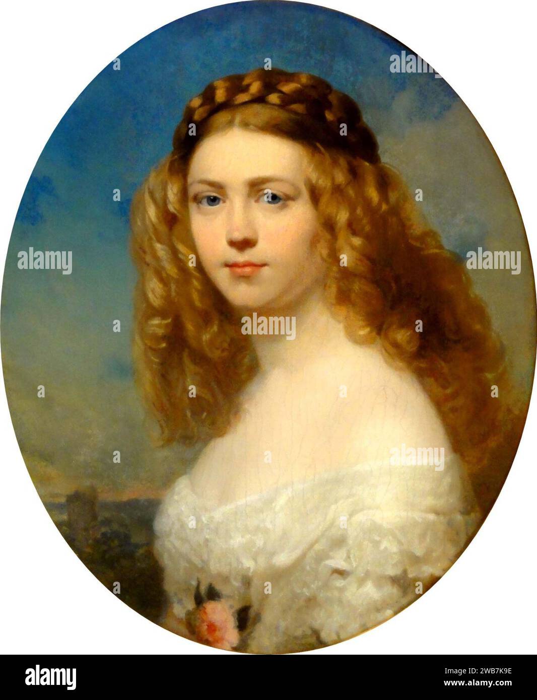 Princess Amelia of Bavaria 1860 Stock Photo - Alamy