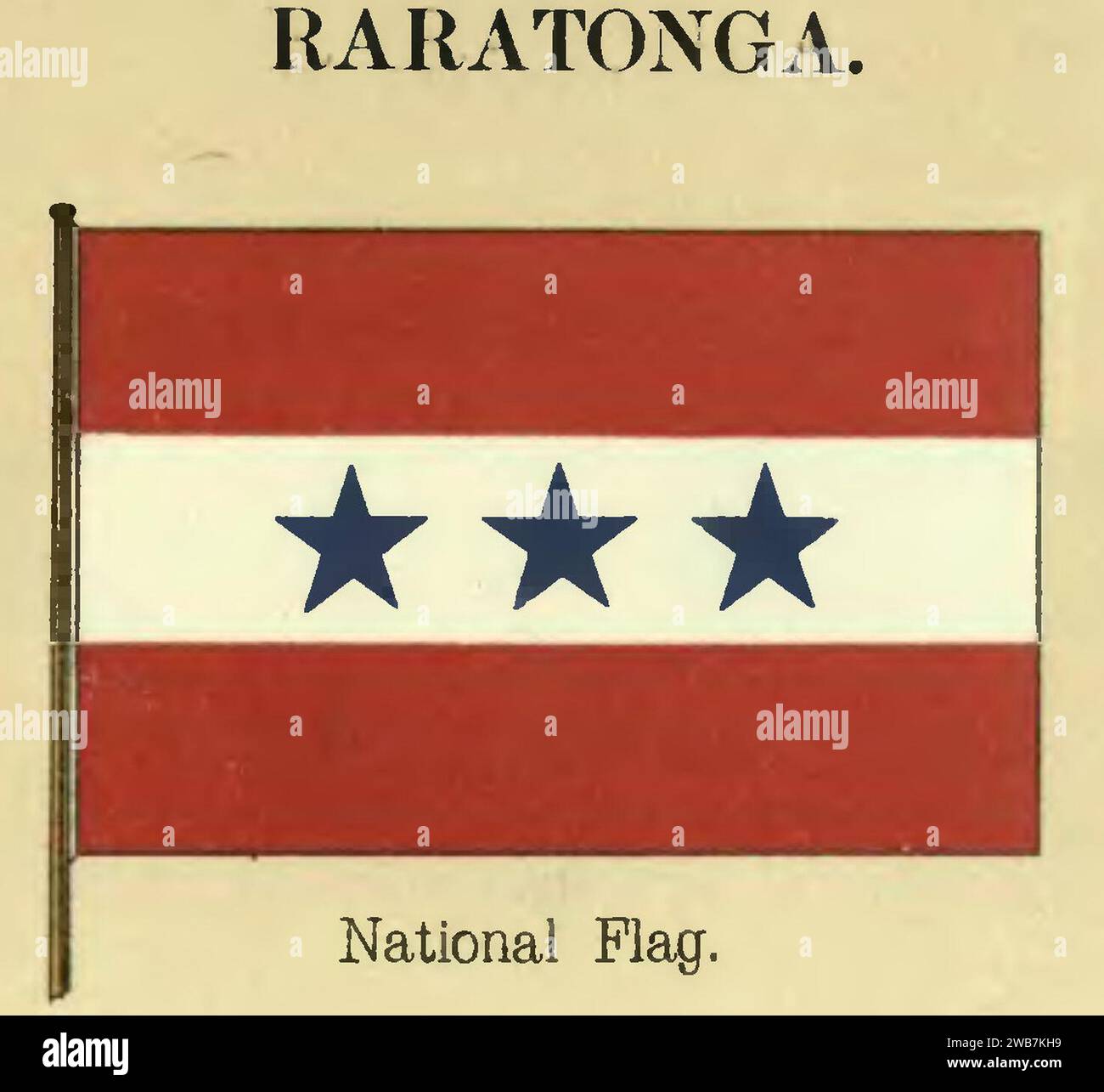 ''RARATONGA National Flag'' (Rarotonga) in 1899 according to the United ...