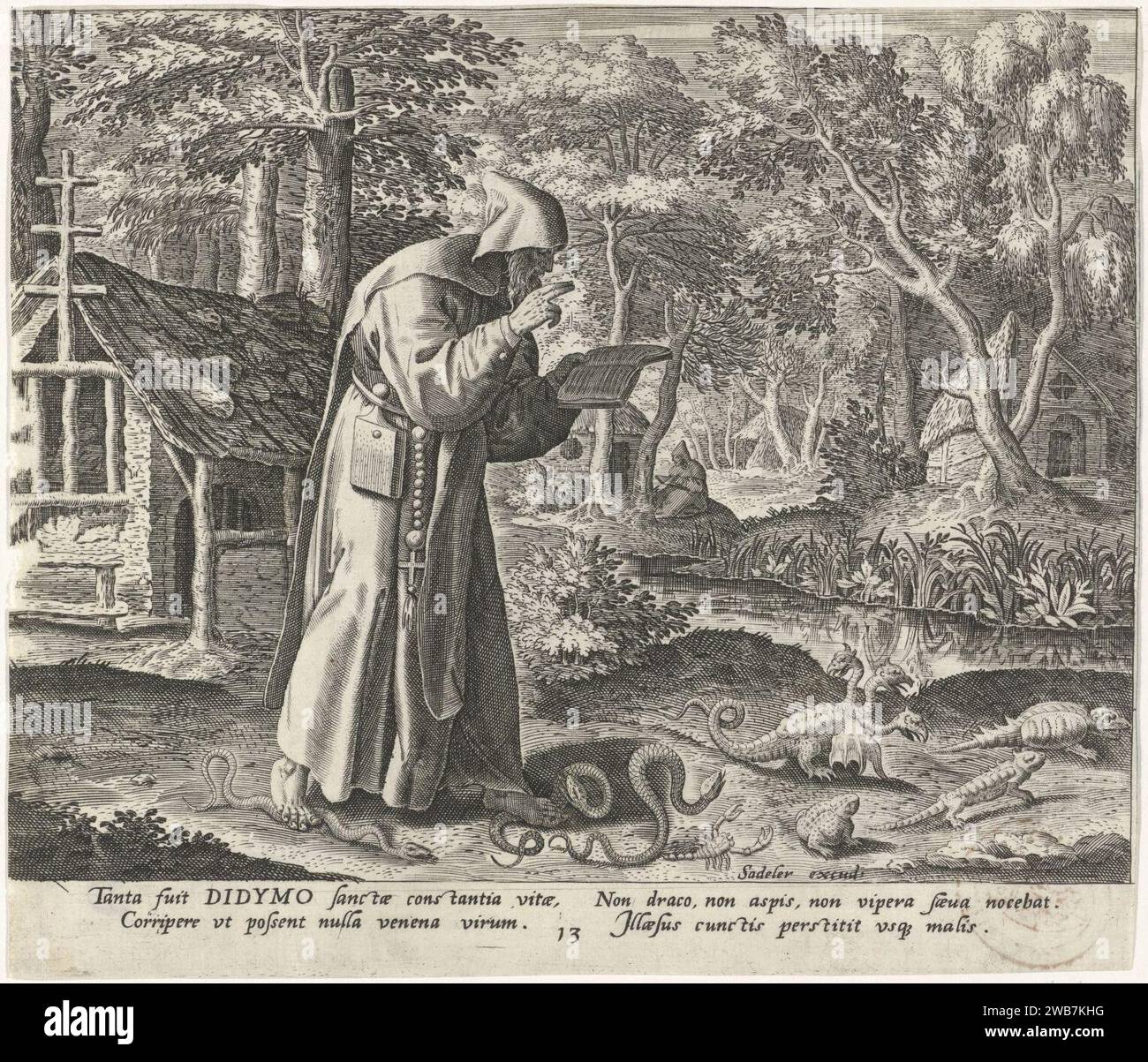 Raphaël Sadeler (I), after Maerten de Vos - Didymus the Blind Stock ...