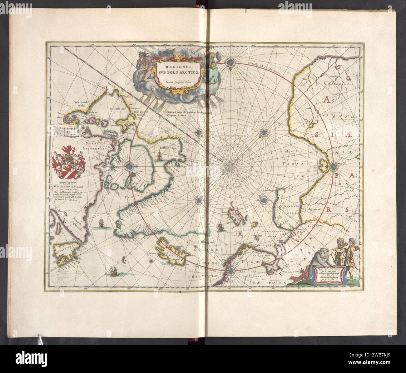 Regiones Svb Polo Arctico - Atlas Maior, vol 1, map 2 - Joan Blaeu ...