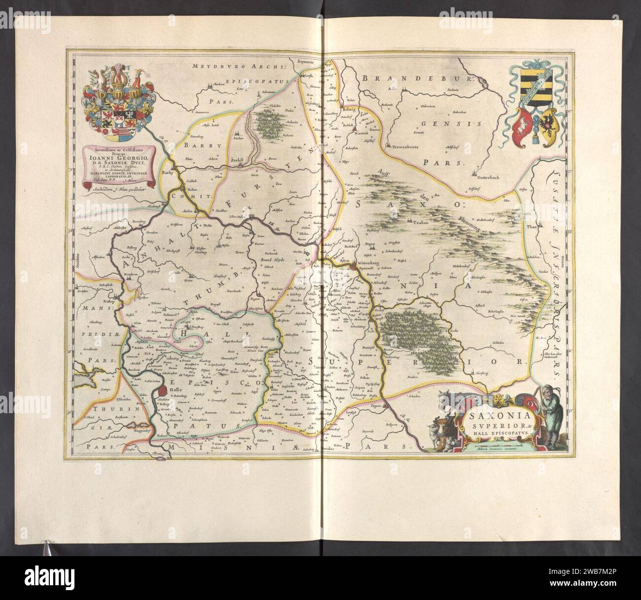 Saxonia map hi-res stock photography and images - Alamy