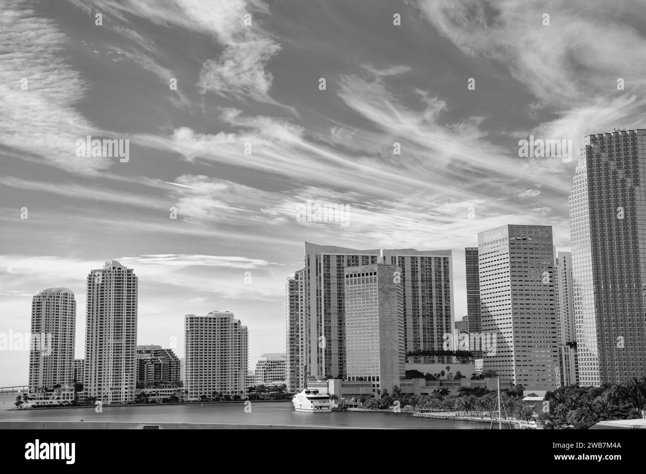photography of miami downtown skyline of metropolis. miami downtown ...