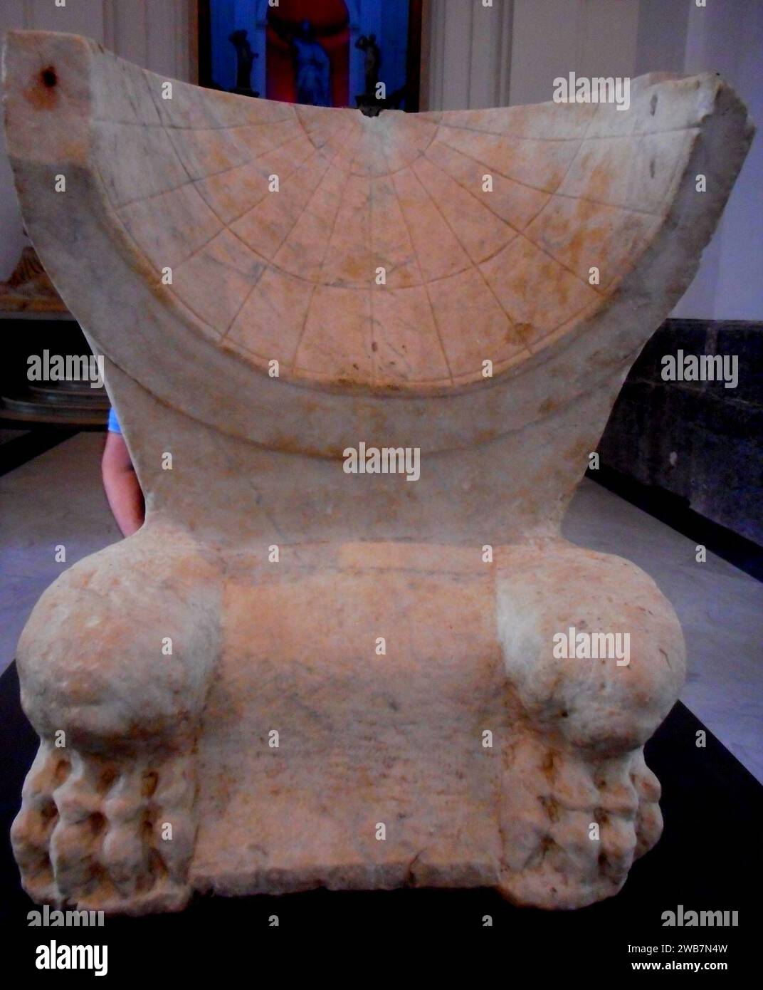 ''Sundial'' from Pompeii (before 79 AD) - Exhibition ''The hours of the ...