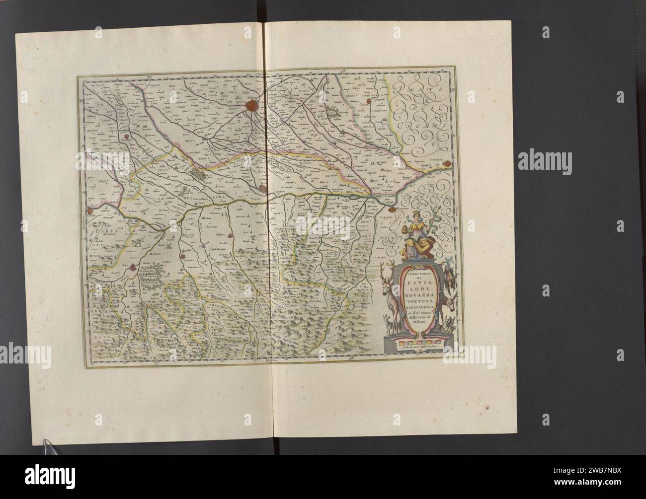 Map of pavia hi-res stock photography and images - Alamy