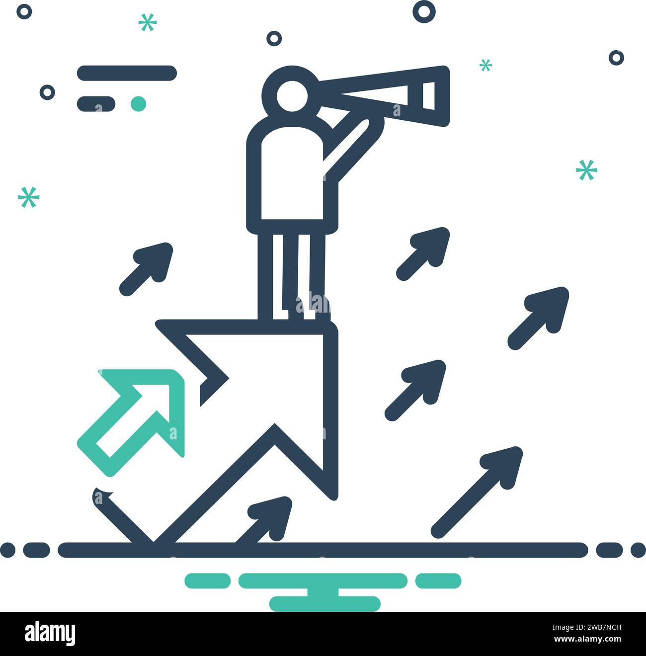 Business vision icon Stock Vector Image & Art - Alamy