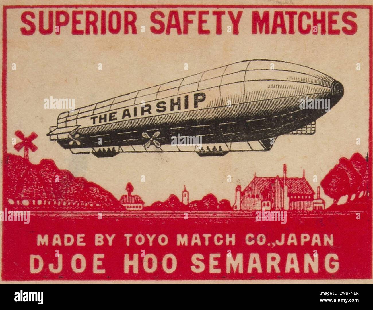 ''The Airship Superior Safety Matches'' ''Made by Toyo Match Co., Japan ...