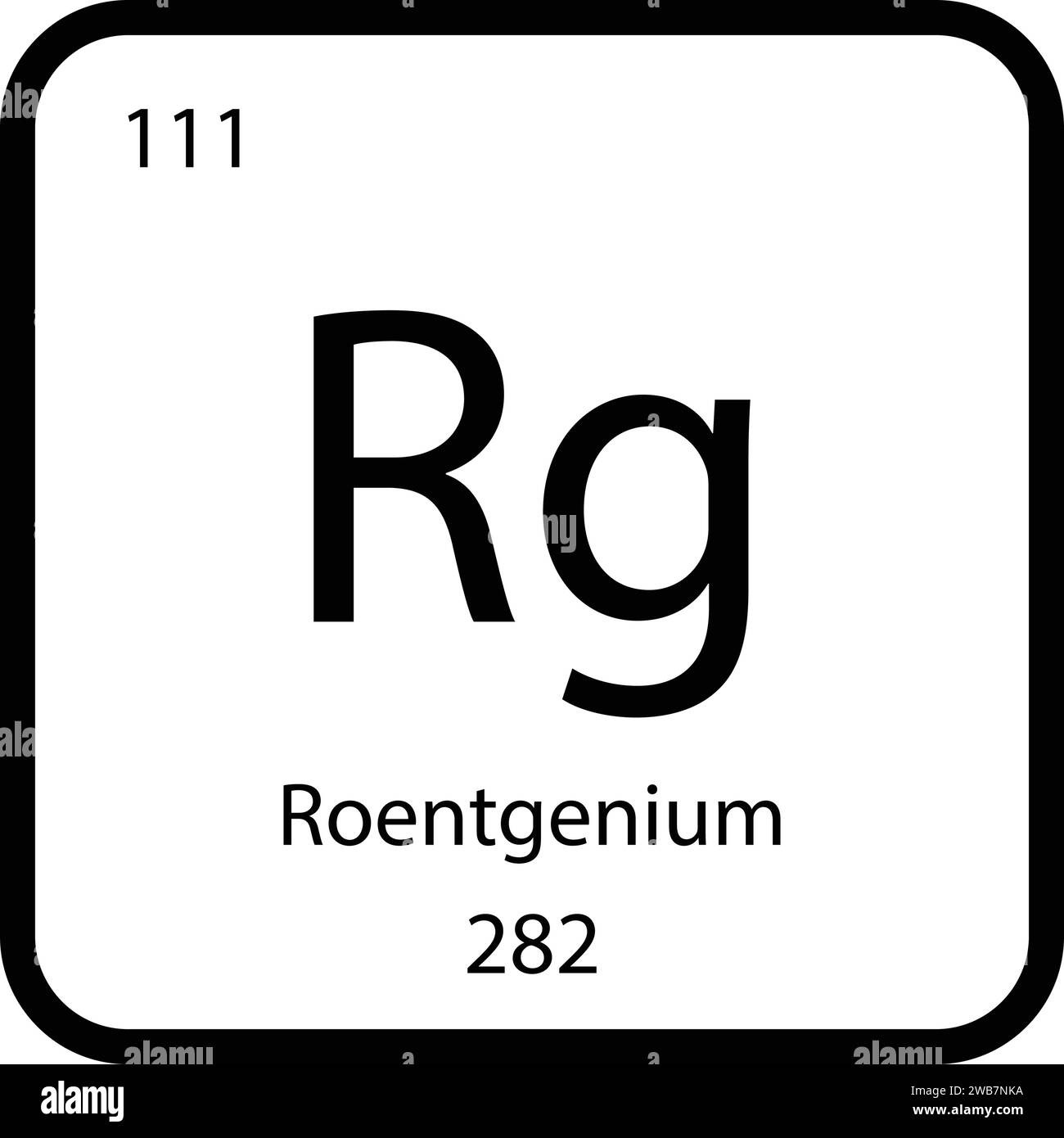 Roentgenium icon vektor illustration design Stock Vector Image & Art ...