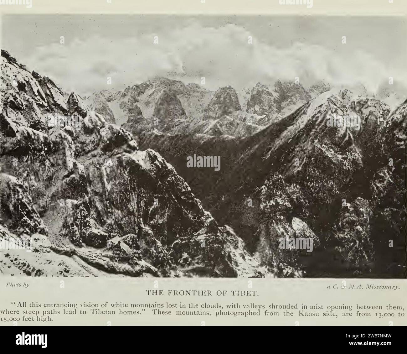 ''The Frontier of Tibet'' ''(...) where steep paths lead to Tibetan ...