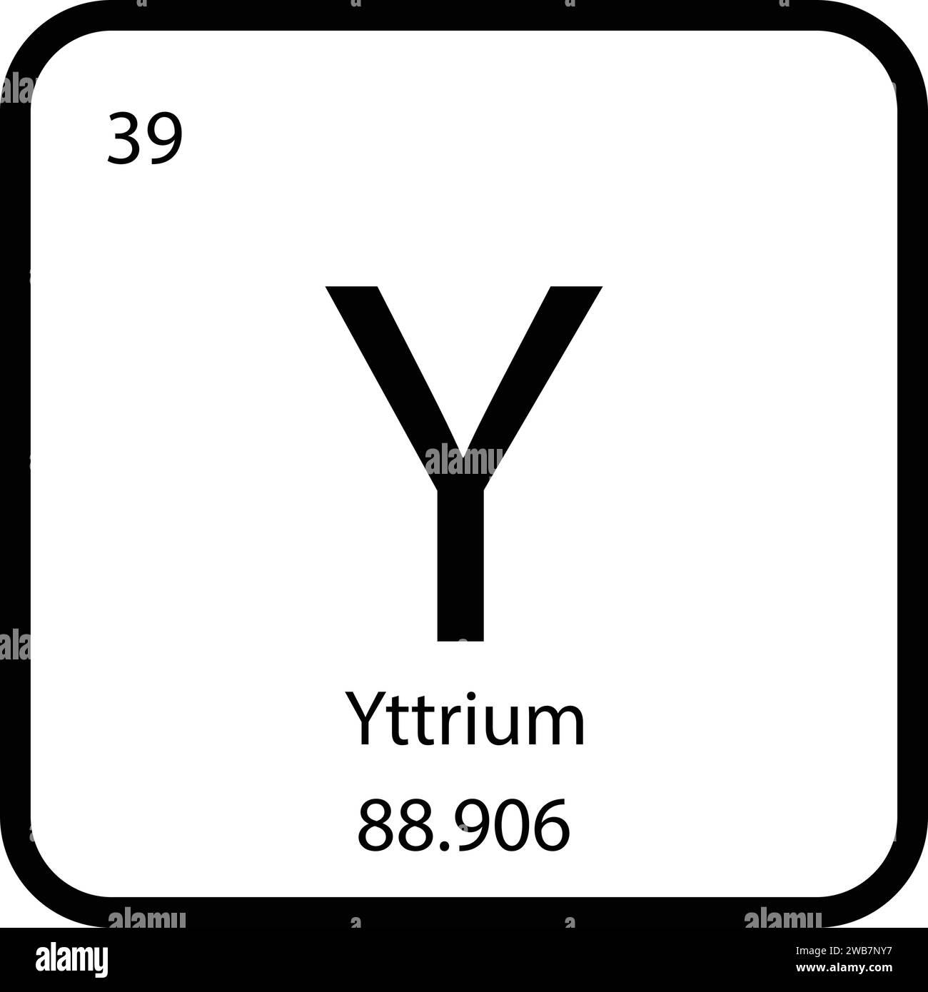 Yttrium symbol Black and White Stock Photos & Images - Alamy