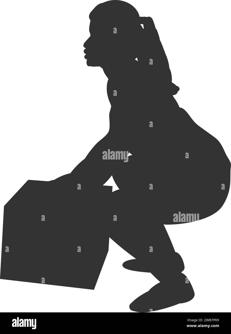 icon of person lifting weights vector illustration design Stock Vector ...