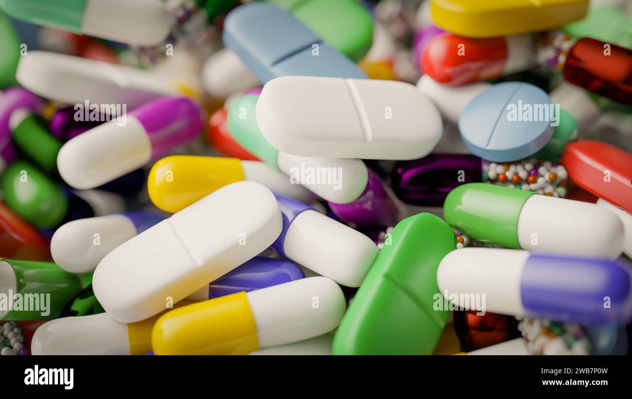 Types of pills hi-res stock photography and images - Alamy