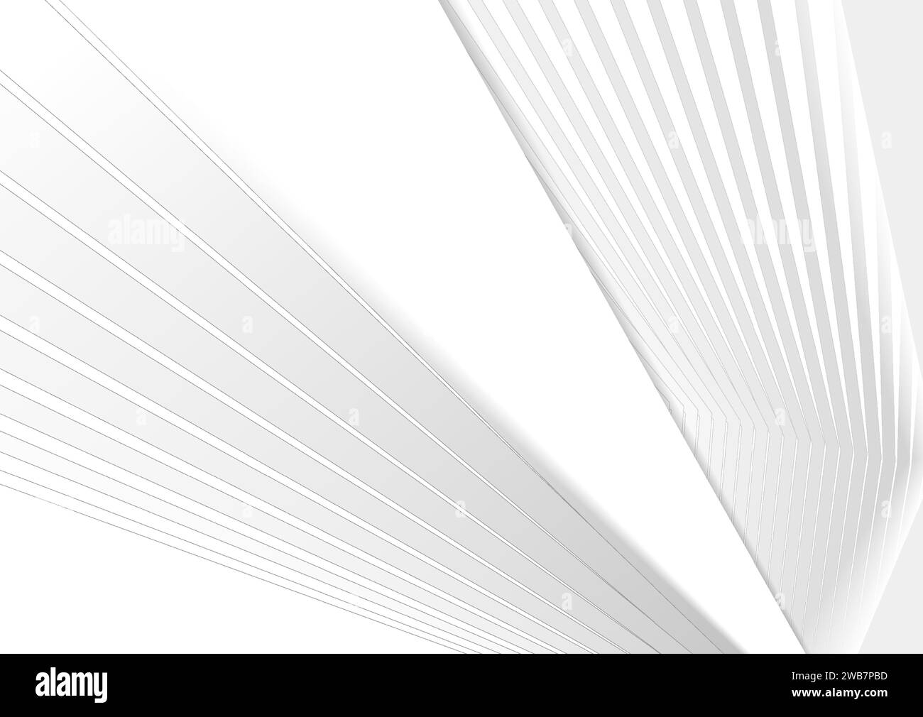 Grey White Minimal Lines And Stripes Abstract Concept Background Vector Design Stock Vector