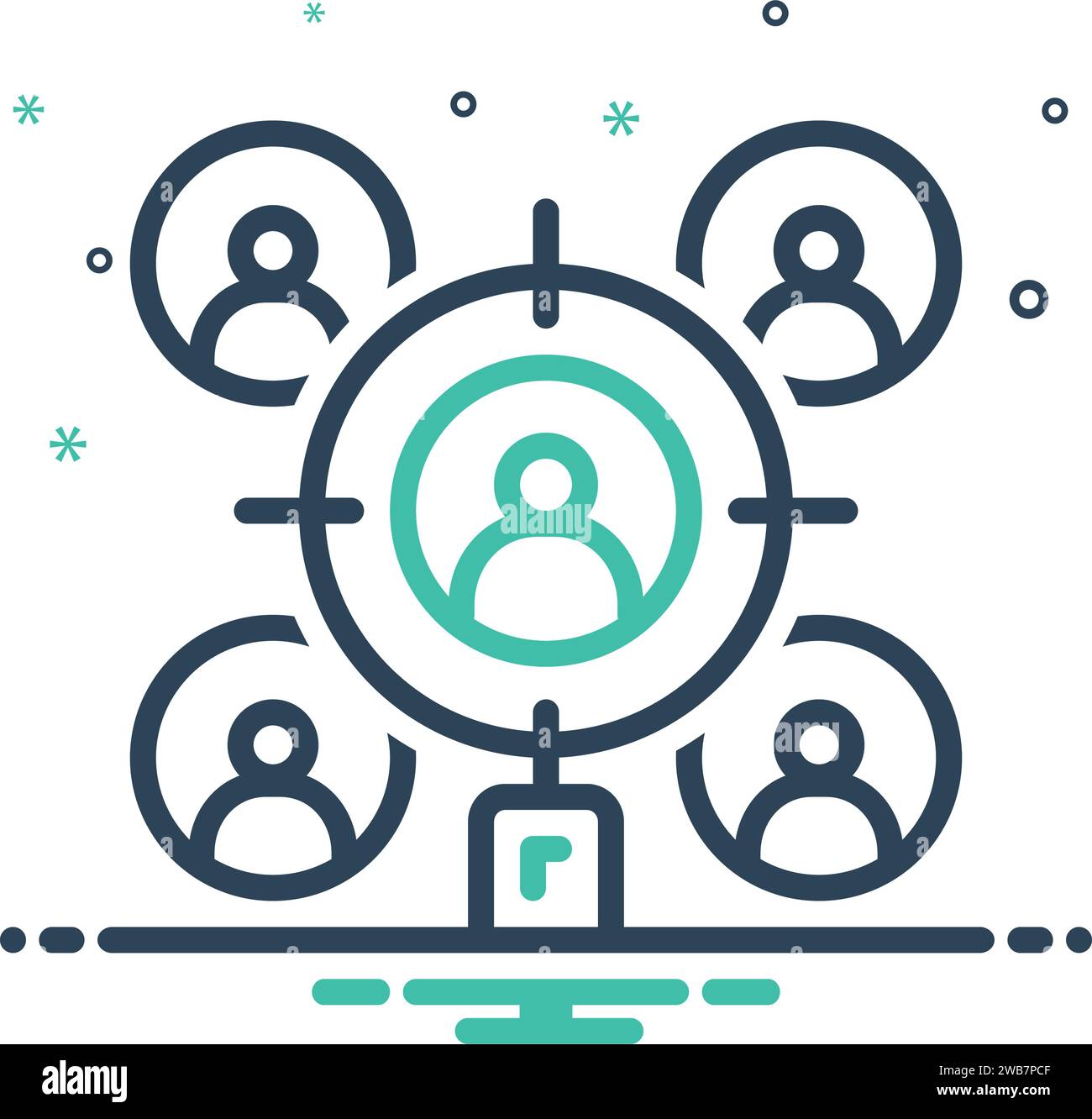 Target audience icon Stock Vector Images - Alamy