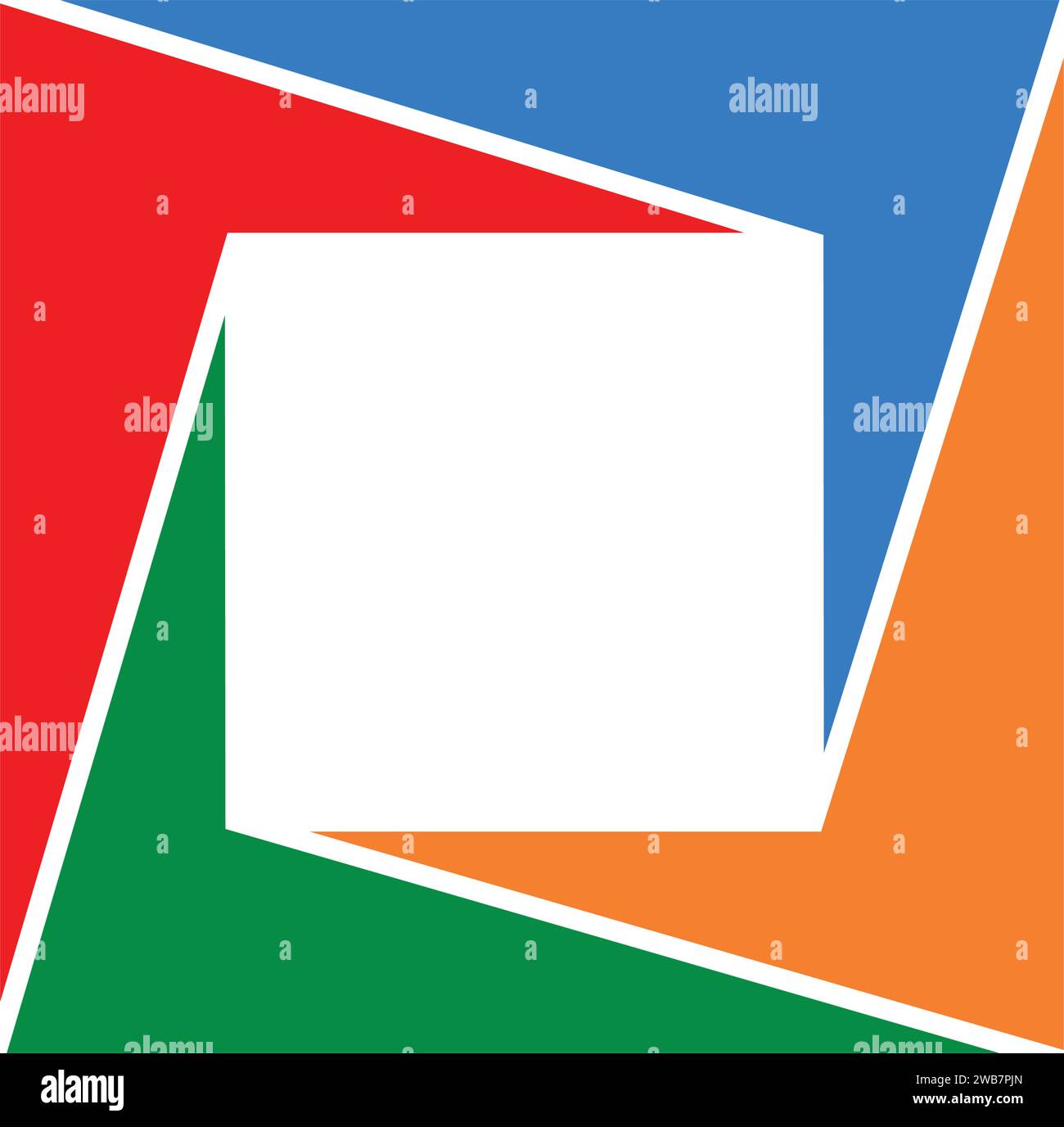 Square frame logo vector art Stock Vector Images - Alamy