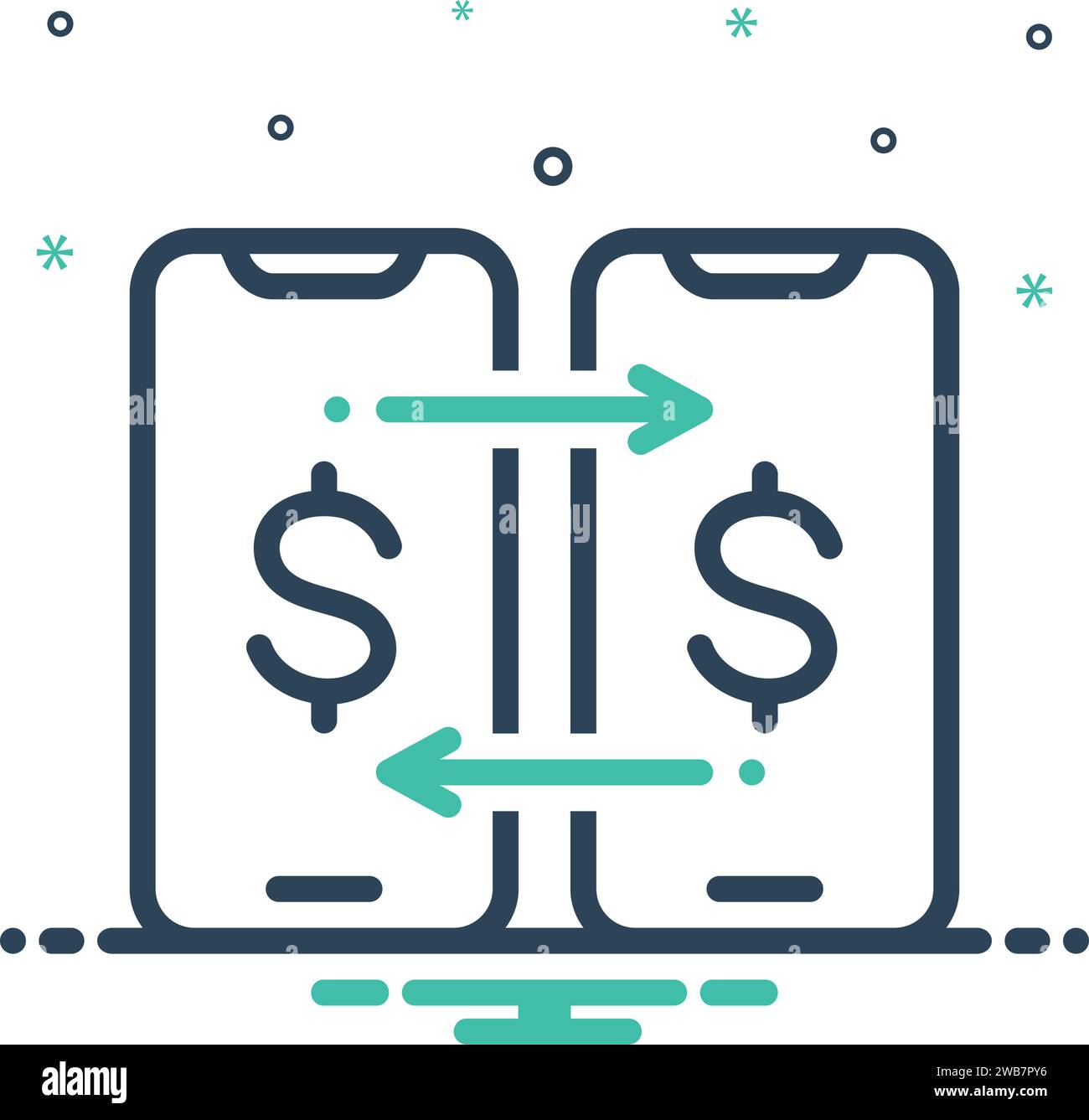 Money transfer icon Stock Vector Image & Art - Alamy