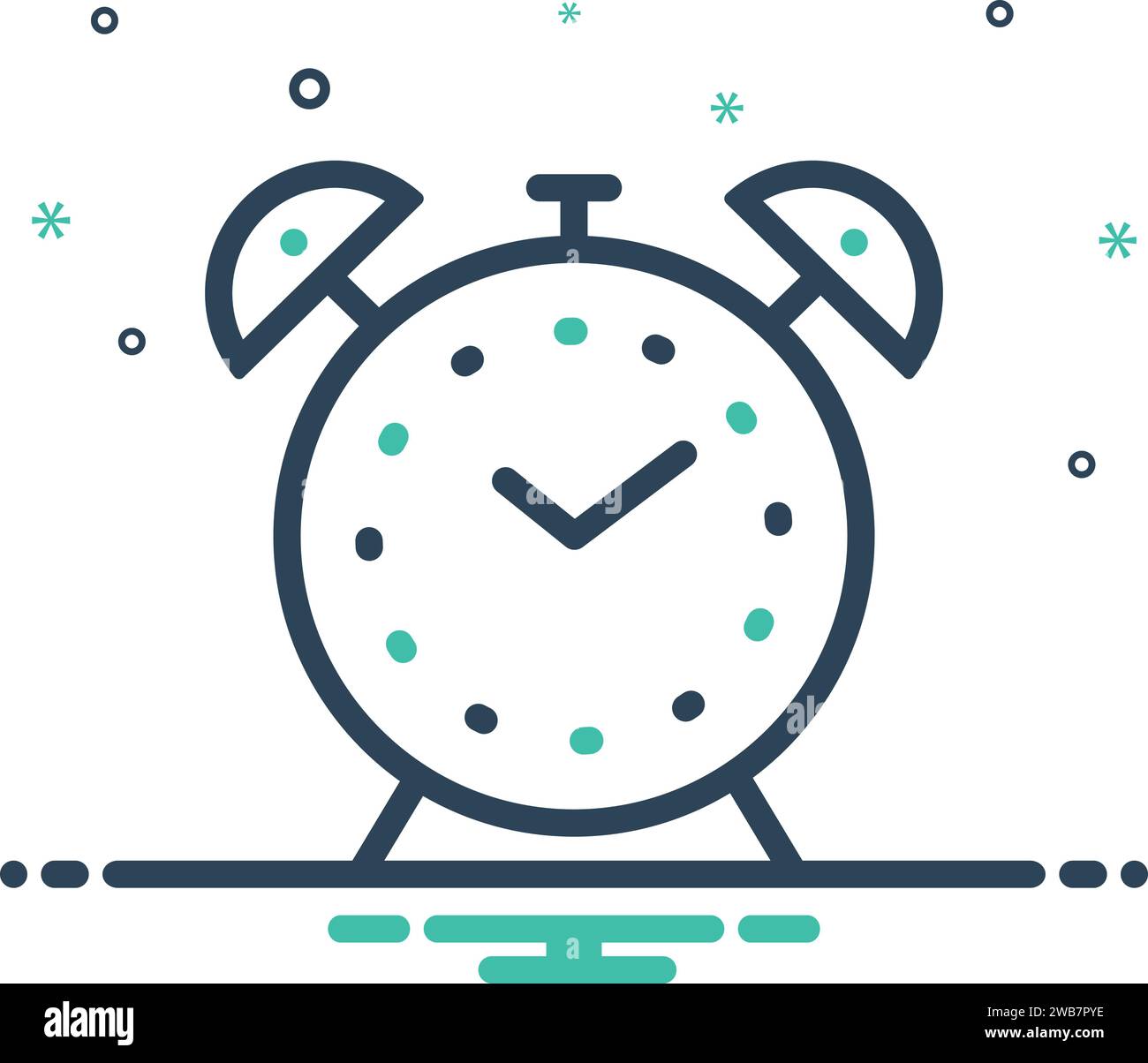 Shape up alarm clock Stock Vector Images - Alamy