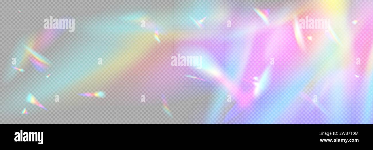 Rainbow light flare effect. Vector realistic illustration of ...