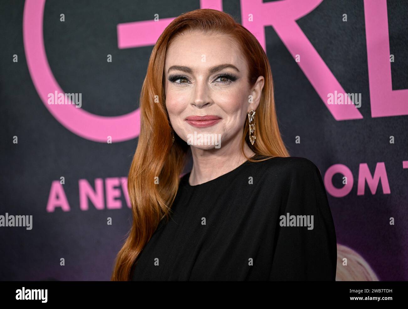 Lindsay Lohan attends the world premiere of "Mean Girls" at AMC Lincoln ...