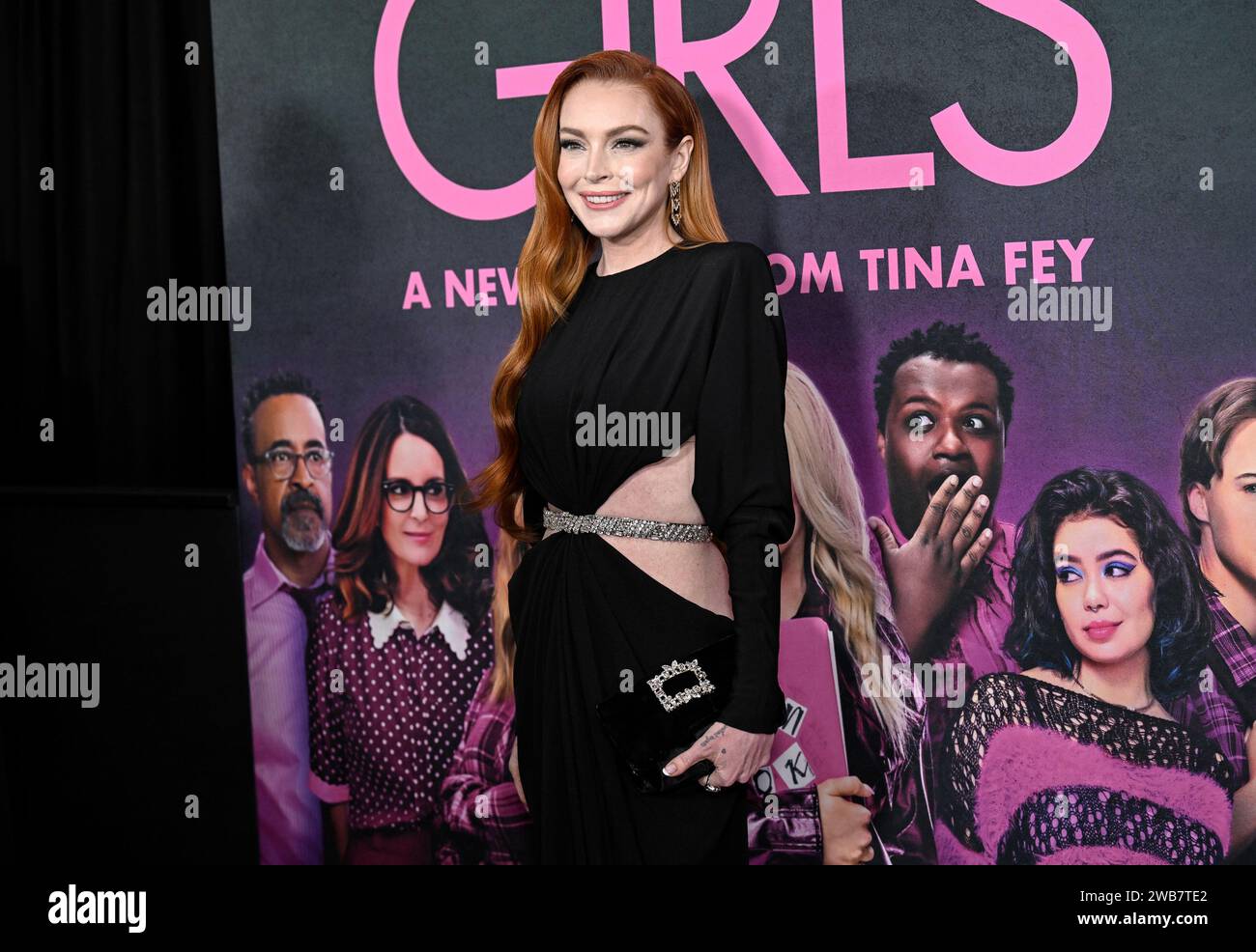 Lindsay Lohan attends the world premiere of "Mean Girls" at AMC Lincoln ...