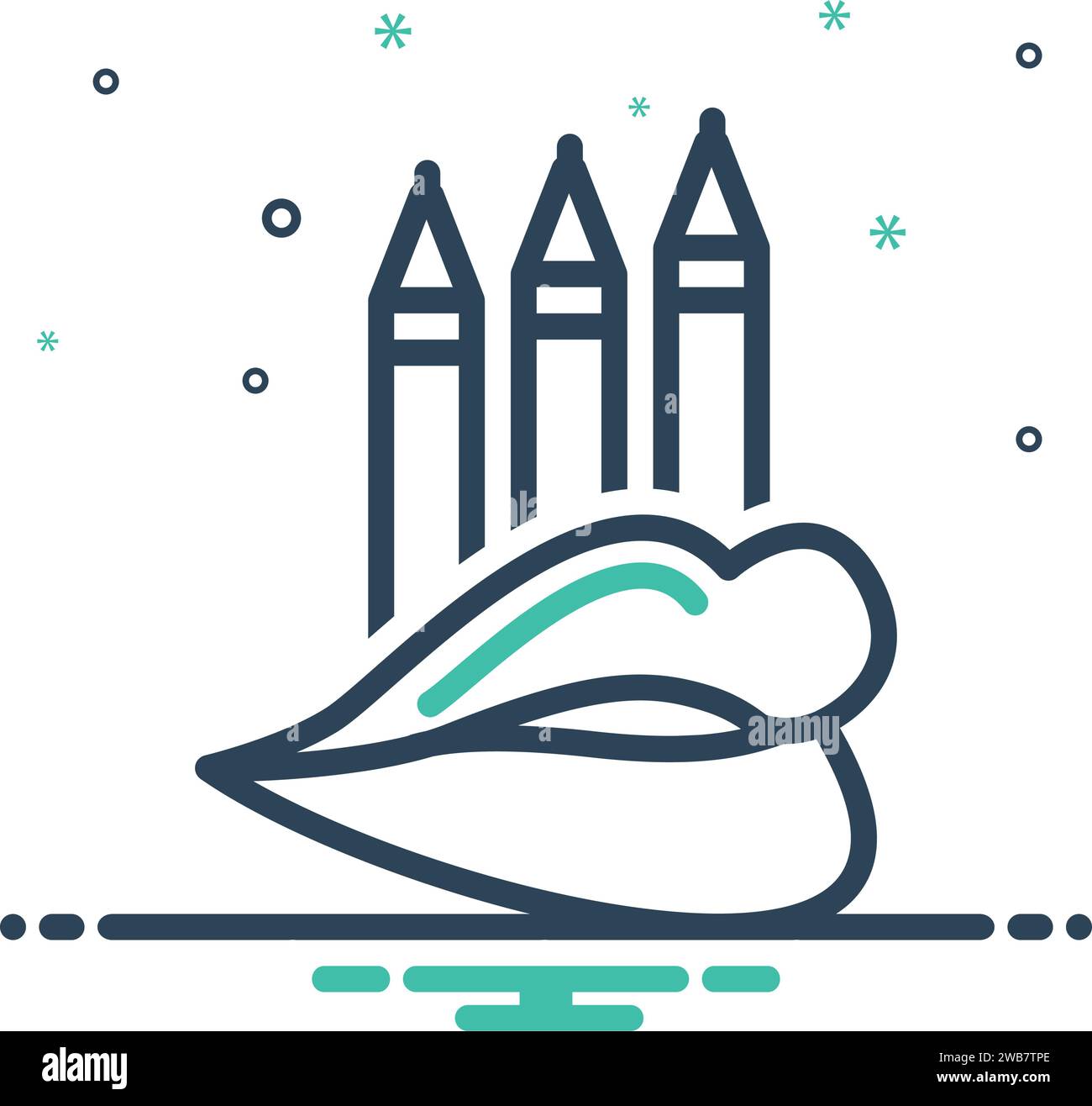 Icon for lip liner Stock Vector Image & Art - Alamy