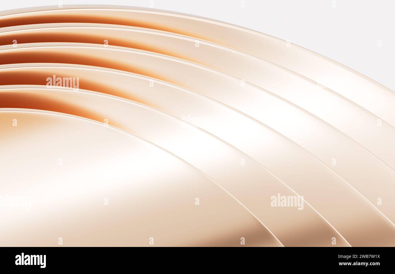 Abstract metal curve background,3d rendering. 3d illustration Stock Photo - Alamy