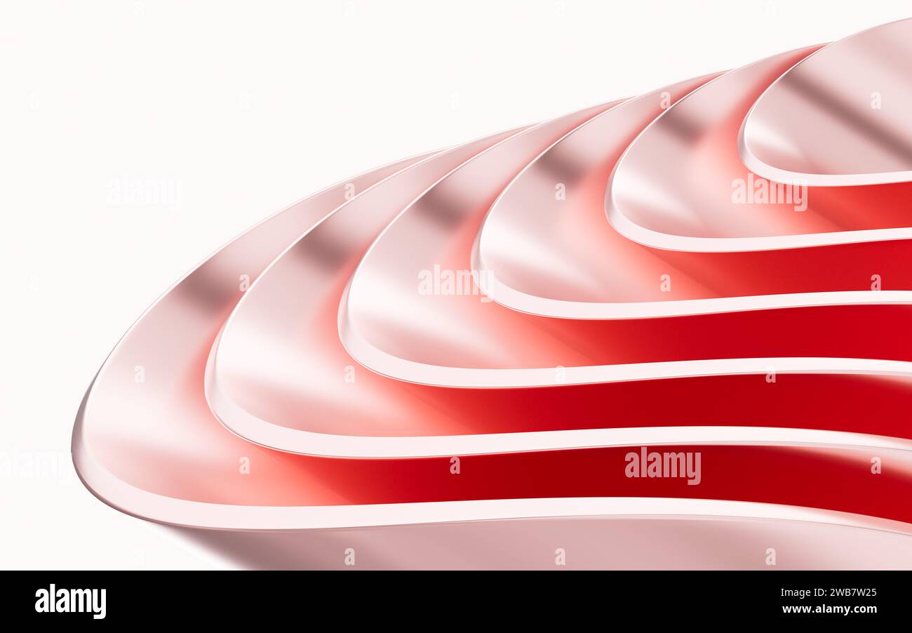 Abstract metal curve background,3d rendering. 3d illustration Stock Photo - Alamy