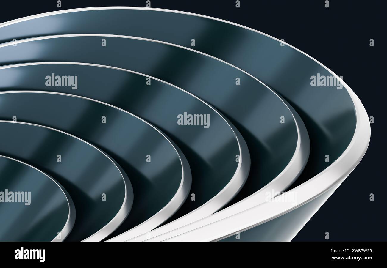 Abstract metal curve background,3d rendering. 3d illustration Stock Photo - Alamy